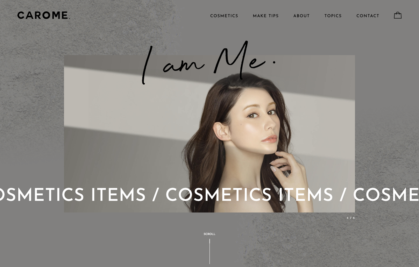 CAROME.(カロミー)公式｜ダレノガレ明美プロデュースブランドサイト | BRIK GALLERY - 国内最大規模のWebデザインやコンテンツの参考になるWebサイトリンク集・デザインギャラリー